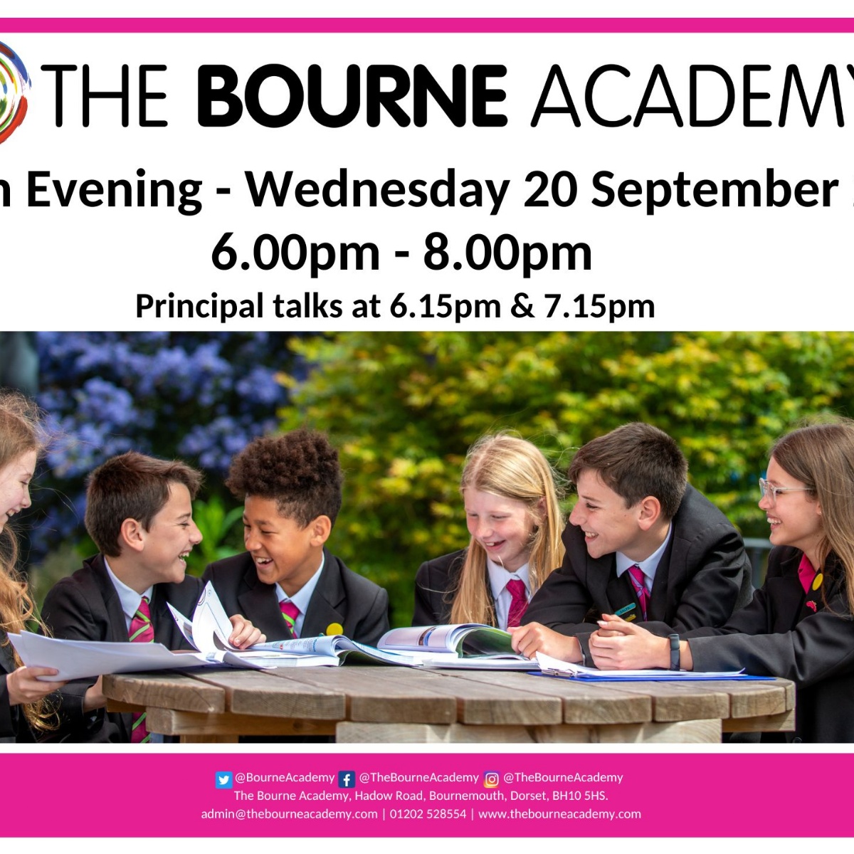 The Bourne Academy - The Bourne Academy Open Day - Wednesday 20 September 2023